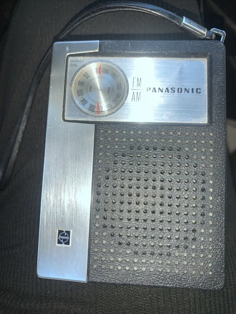 VINTAGE PORTABLE POCKET FM~AM PANASONIC Vernier Dial RF-619 Transistor ...
