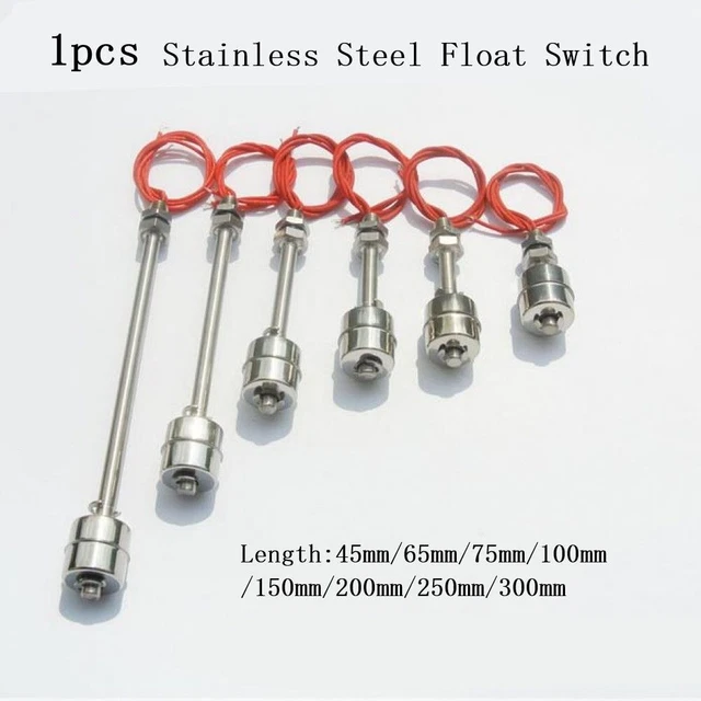 FLOAT SWITCH WATER Level Sensor Heavy Duty Stainless Steel for Water ...