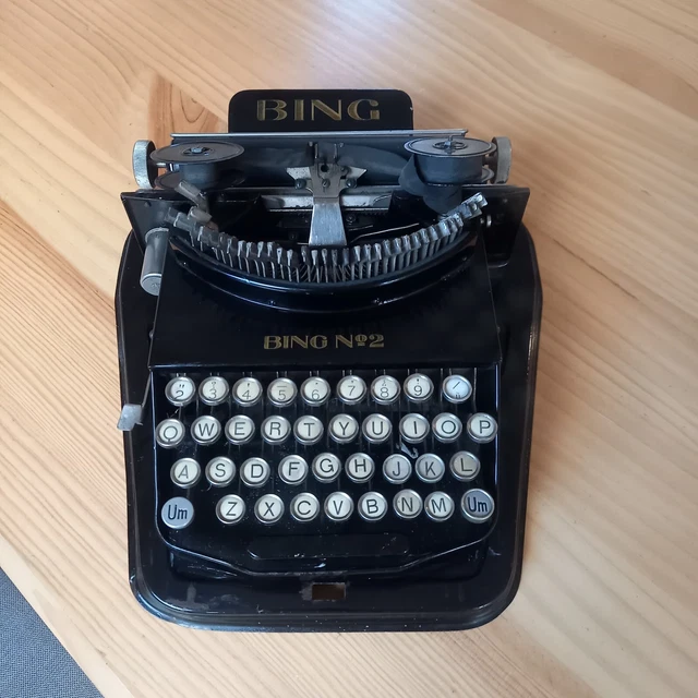 MÁQUINA DE ESCRIBIR Escribir BING 2. TYPEWRITER. SCHREIBMASCHINE EUR ...