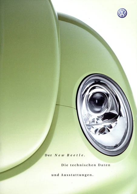 VW NEW BEETLE technical data + equipment brochure 2001 4/01 D data ...