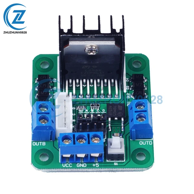 L298N DUAL H-BRIDGE DC Stepper Motor Drive Controller Board for Arduino ...