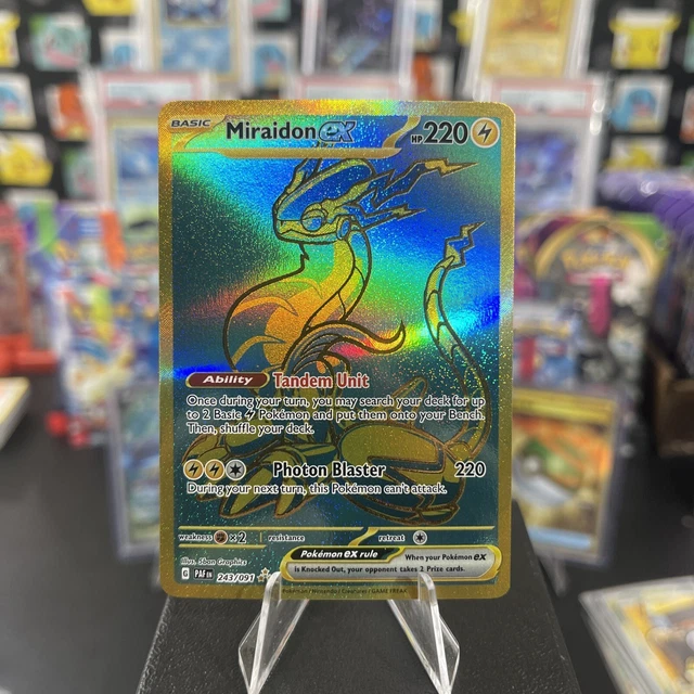 POKÉMON TCG MIRAIDON ex Scarlet & Violet: Paldean Fates 243/091 Holo ...