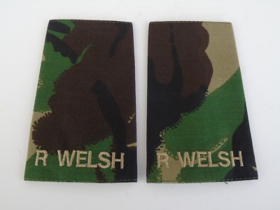 BRITISH ARMY ROYAL Welsh Camouflage Rank Slides - New £1.99 - PicClick UK
