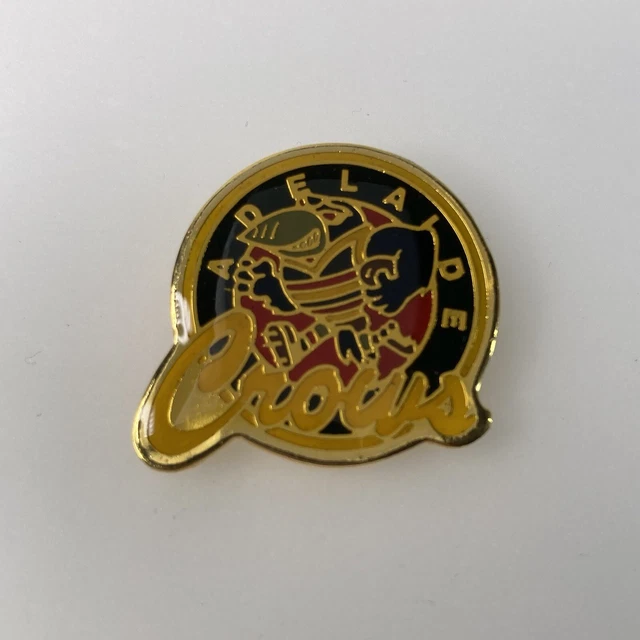 VINTAGE 90S OFFICIAL Adelaide Crows Football Club Mascot AFL Badge Pin ...