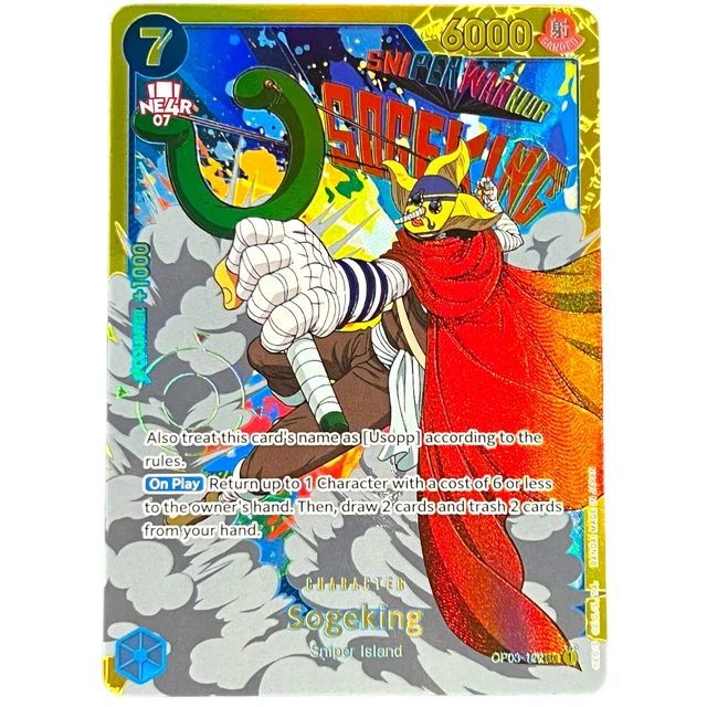 ONE PIECE CARD pillars of strength Eng Op03-122 SEC Sogeking alt art EUR 9,49 - PicClick IT