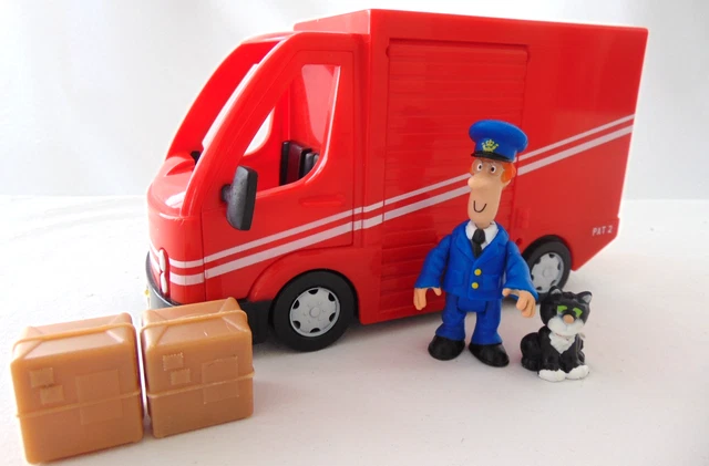POSTMAN PAT AND Jess The Cat With Sds Push Along Parcel Van And 2 ...