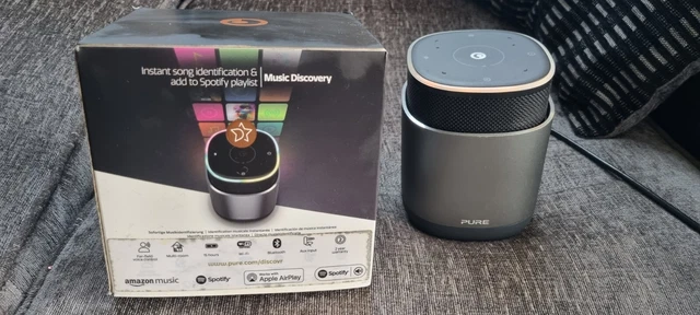 PURE DISCOVR PORTABLE Wireless Smart Speaker Alexa Bluetooth Aux £35.00 ...