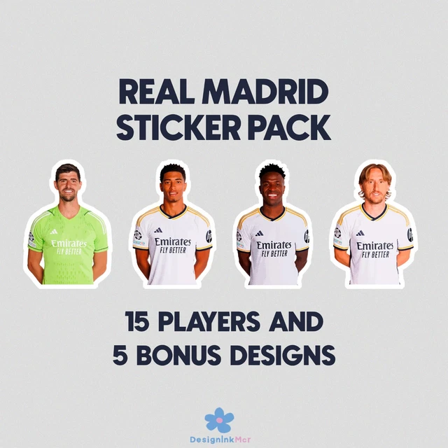 REAL MADRID STICKERS | Real Madrid Sticker Pack | Real Madrid CF ...
