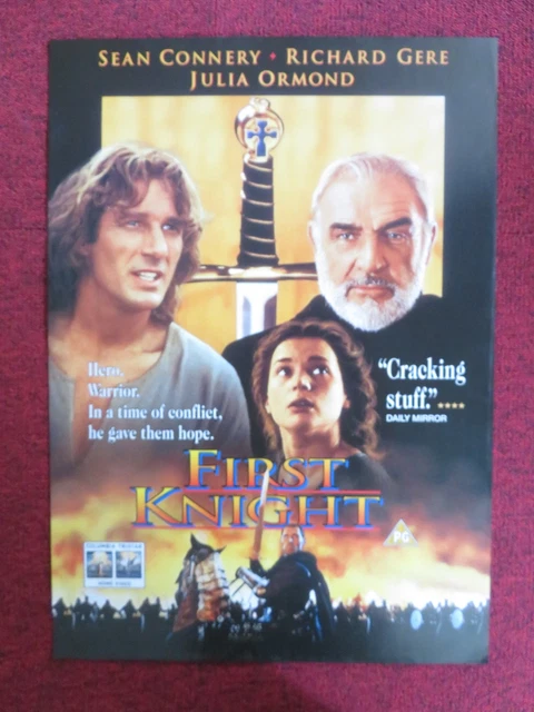 FIRST KNIGHT VHS Video Poster Sean Connery Richard Gere 1995 £14.99 - PicClick UK