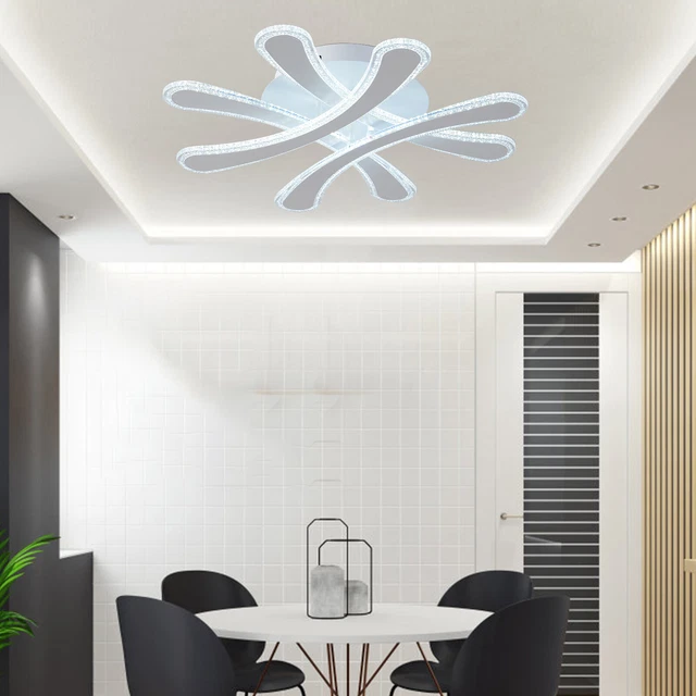 MODERN ACRYLIC LED Ceiling Light Flush Mount Lamp Bedroom Living Room ...