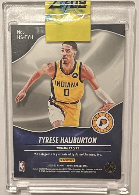 2022-23 PANINI HOOPS Tyrese Haliburton NBA Hot Signatures Auto Pacers ...