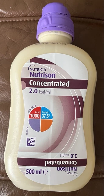 12X 500ML SEALED Nutricia Nutrison Concentrated 2.0kcal/ml Nutrition BB ...