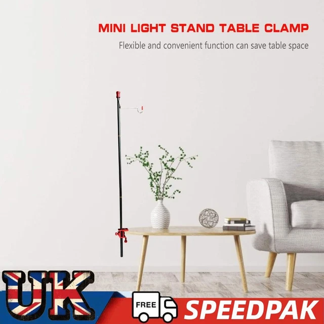 LIGHT POLE TABLE Clamp Light Pole Mount Clamp for Table Thickness Under ...