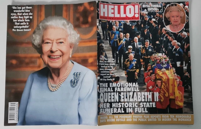 HELLO MAGAZINE 1756 26th September 2022 Queen Elizabeth II Royal Funeral Edition £12.00 ...