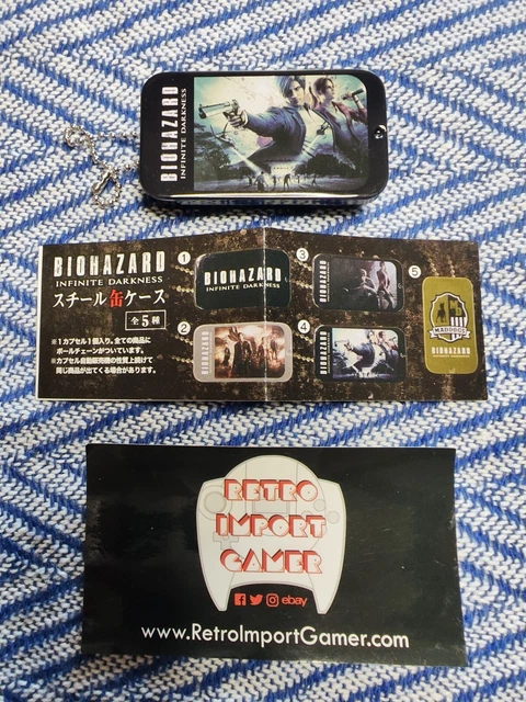 RESIDENT EVIL BIOHAZARD Infinite Darkness Steel Tin Keychain Box Japan ...