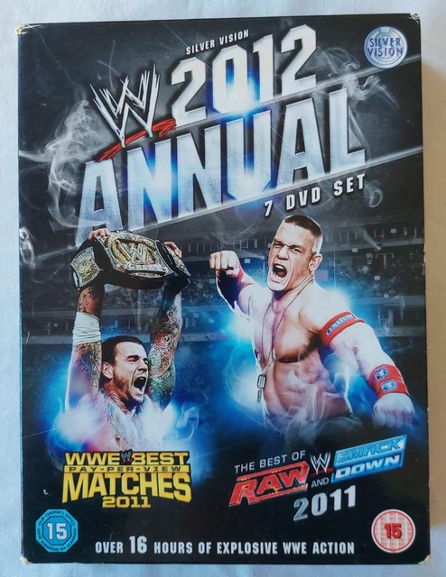 WWE 2012 ANNUAL - 7 DVD Box Set - Cena Punk - WWF WCW ECW AEW ...
