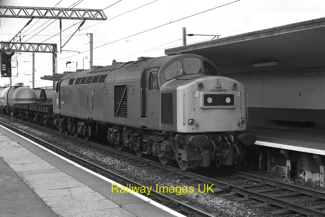 RAILWAY PHOTO - Carnforth Freight - 40 192 Class 40 BR Blue £2.00 ...