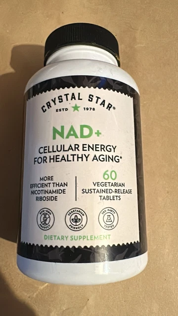 CRYSTAL STAR NAD+ Cellular Energy For Healthy Aging BBE: 01/2028 £31.90 ...