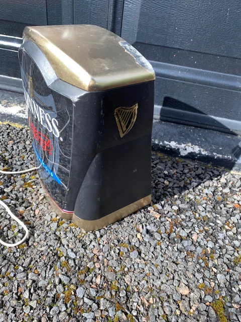 GUINNESS ILLUMINATED BAR Top Pub Pump Font Sign Advertising Beer Light ...
