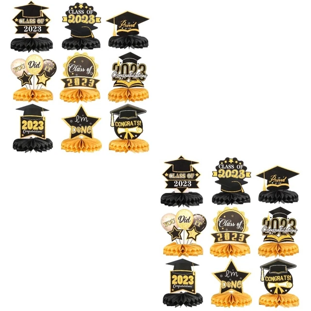 18 PCS GRADUATION Honeycomb Centerpieces 2023 Class 2023 Decorations ...