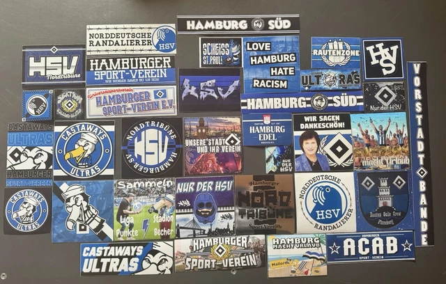 AUFKLEBER MIX ULTRAS HSV Hamburg 35x Fanszene Sticker Sammlung ...