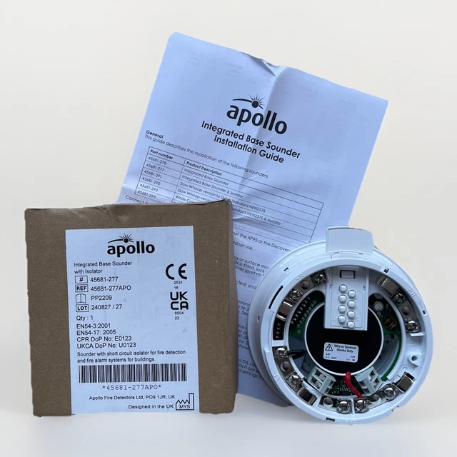 APOLLO XP95 INTEGRATED Base Sounder With Isolator Fire Alarm Base New £ ...
