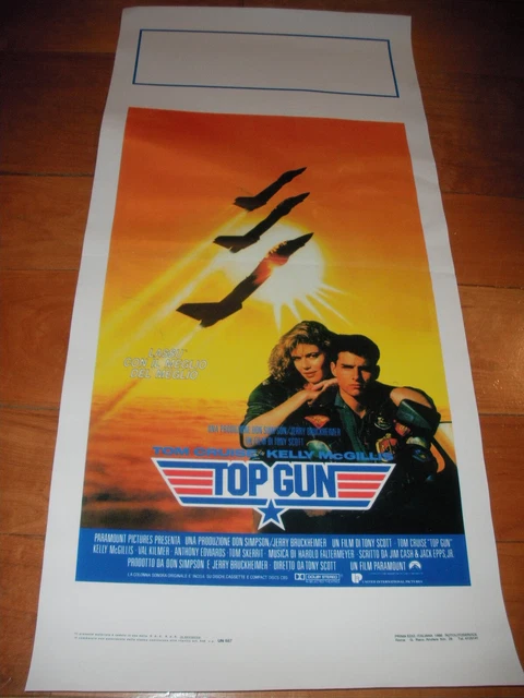 LOCANDINA TOP GUN Tom Cruise Kelly Mc Gillis Val Kilmer Tony Scott ...