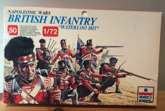 VINTAGE ERTL ESCI Napoleonic Wars British Infantry Cavalry Scots Greys ...