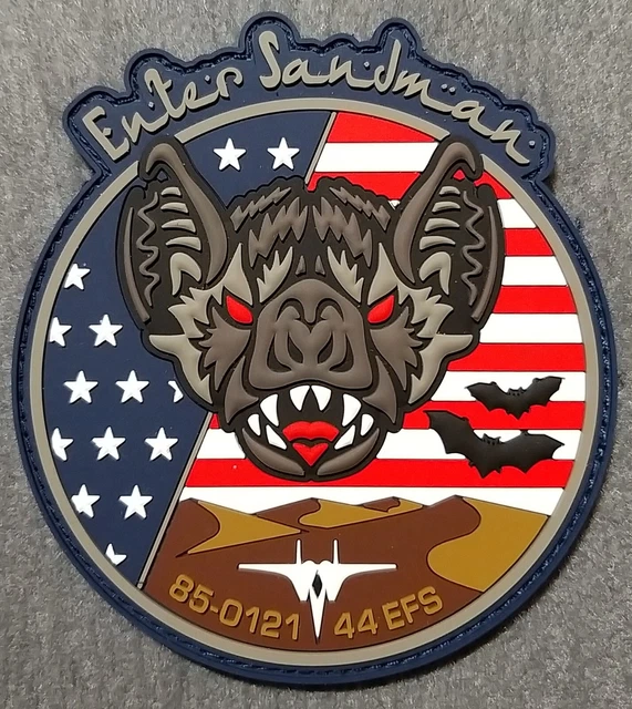 USAF 44TH FIGHTER Squadron "Vampires" F-15C Eagle Kadena PVC Patch on ...