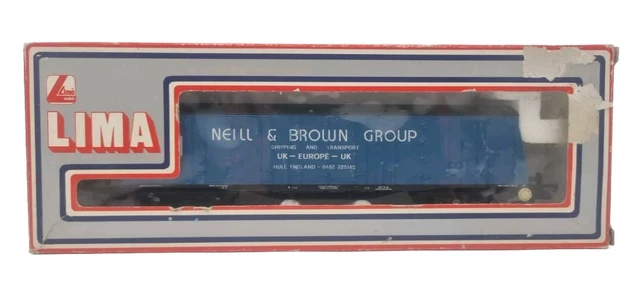 LIMA OO 305659W PWA Blue Freight Wagon "Neill & Brown Group Model ...