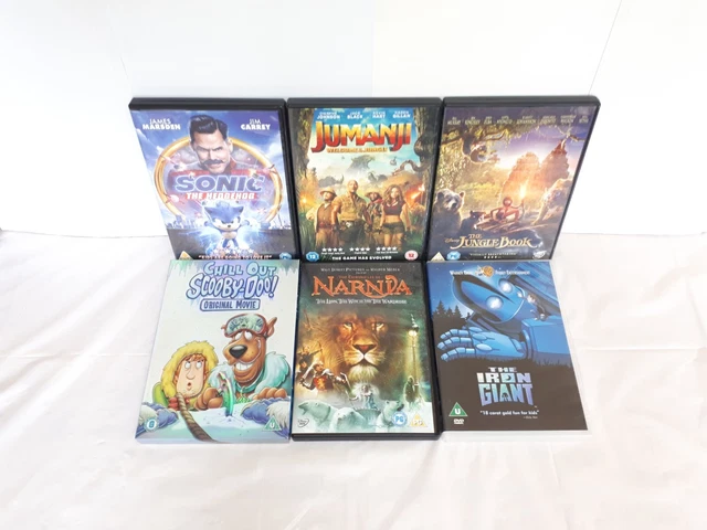 DVD BUNDLE 6X Kids Adventure Animation Movies - Sonic the Hedgehog ...