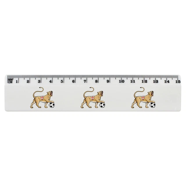 'ENGLAND LIONESS & Football' White Plastic Ruler (RL040149) £3.99 ...