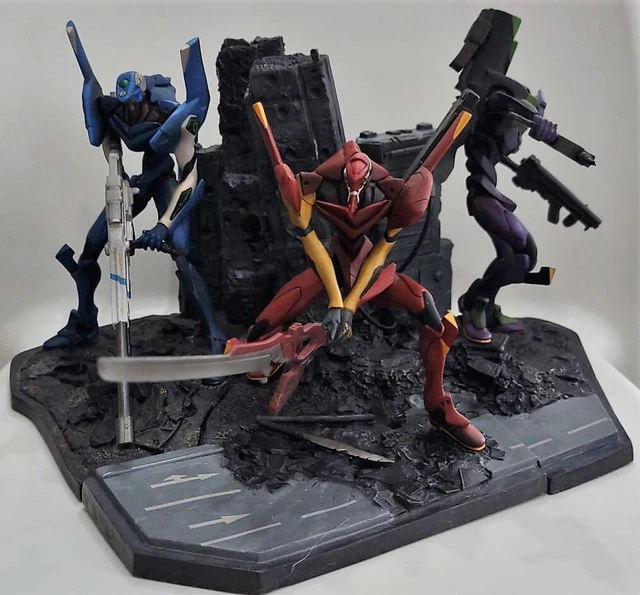 EVANGELION EXTRA VIGNETTE - EVA 00 - EVA 01 - EVA 02 action figure -Set completo EUR 200,00 ...