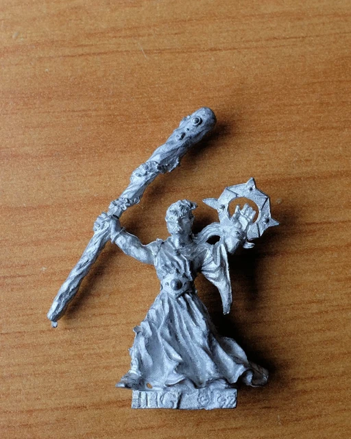HHG HEARTBREAKER FEMALE Elf Mage Metal Miniature Staff 1990s Slotta ...