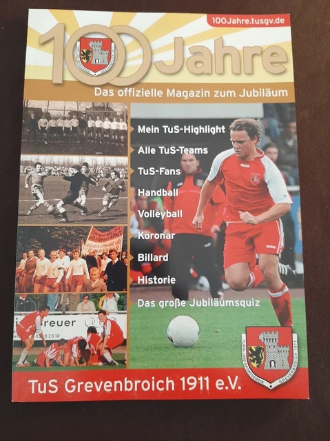 PROGRAMM FESTSCHRIFT 100 Jahre Jubiläum Tus Grevenbroich 1911 Niederrhein EUR 4,99 - PicClick DE