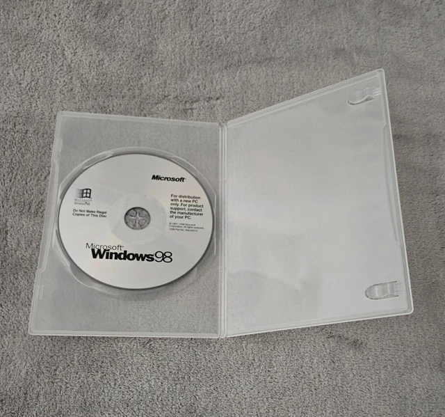 MICROSOFT WINDOWS 98 Operating System Original CD £6.00 - PicClick UK