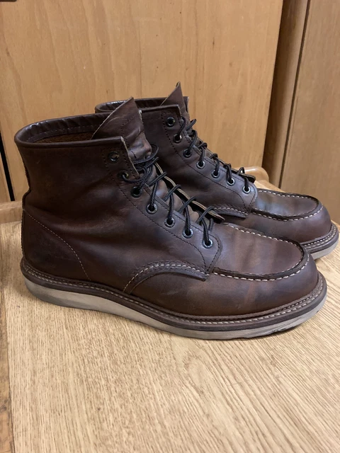 RED WING 1907 Heritage Moc Toe Boots Copper Rough & Tuff Brown Men's ...