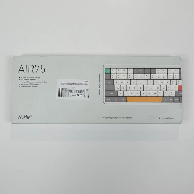 NUPHY AIR75 MECHANICAL Wireless Keyboard - Gateron Red Switches 75% Low ...