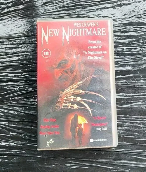 NEW NIGHTMARE WES Craven Vhs Video Pal Freddy Krueger Horror First Sell ...