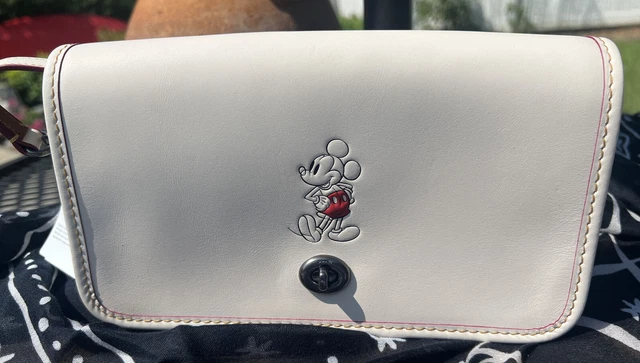 COACH DISNEY X Mickey Smooth Calf Leather Penny Crossbody F59374 QB ...