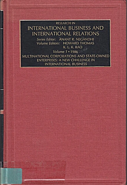 RESEARCH IN INTERNATIONAL Business and International Relations, 1 EUR ...