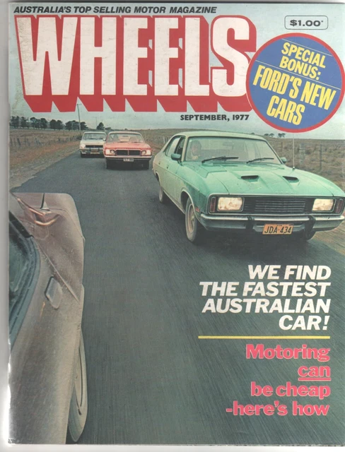 Wheels 1977 Sep Holden Hx Gts Falcon Xc Gxl Valiant Ve Charger Cl