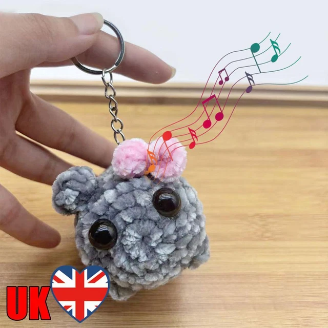 SAD HAMSTER MEME Sound Music Plush Toy Pendant Keychain Gift for Women ...