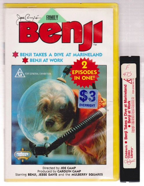 RARE BETA VIDEO Tape BENJI Big Box Betamax Ex-Rental CIC Joe Camp ...