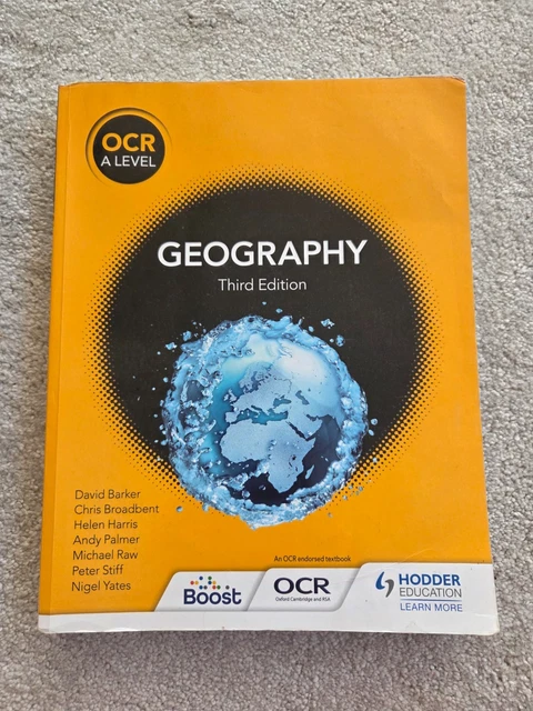 NEW THIRD EDITION OCR A Level Geography Textbook By Hodder Education £ ...