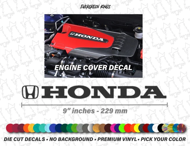 ENGINE COVER LOGO Decal for 16-21 FK Civic Accord Sticker Type R Euro R ...