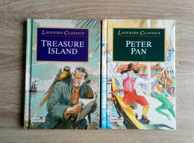 TREASURE ISLAND/PETER PAN Vintage Ladybird Book Bundle x 2 (1994) £5.50 ...