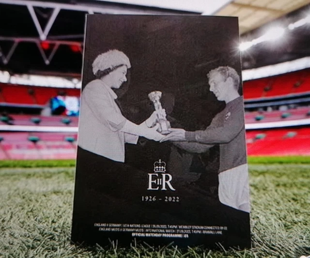 WORLD CUP ENGLAND vs Germany 2022 QE2 Commemorative Issue Match Day ...