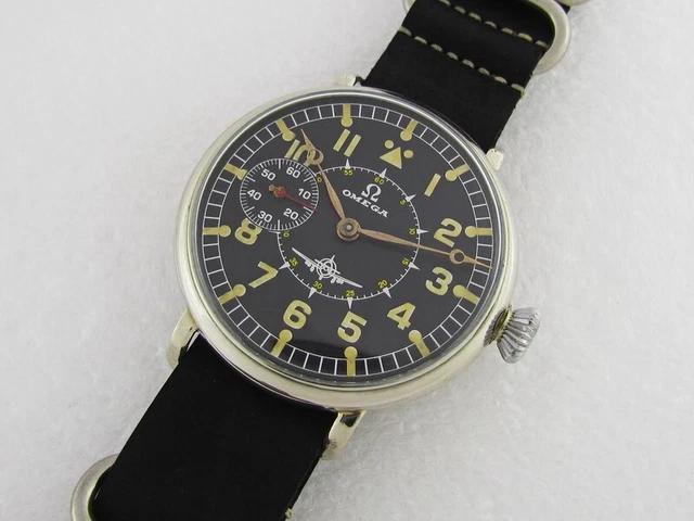 OMEGA LACO AVIATOR FLIEGER Luftwaffe Pilot WW2 Vintage 1939-1945 Swiss ...