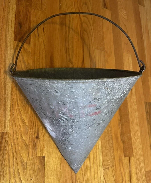 ANTIQUE FIRE BUCKET from Early 1900’s Cone Shaped Sand/Water Garden ...